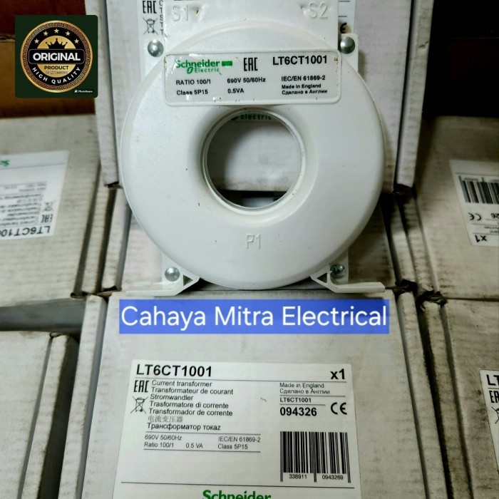 Jual Jual! Schneider Current Transformer Ratio Ct 100/1 Original Ref ...