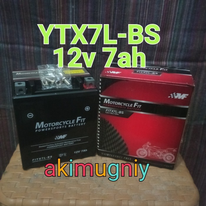 Jual aki motor kawasaki w175 ytx7l-bs 12v 7ah mf | Shopee Indonesia