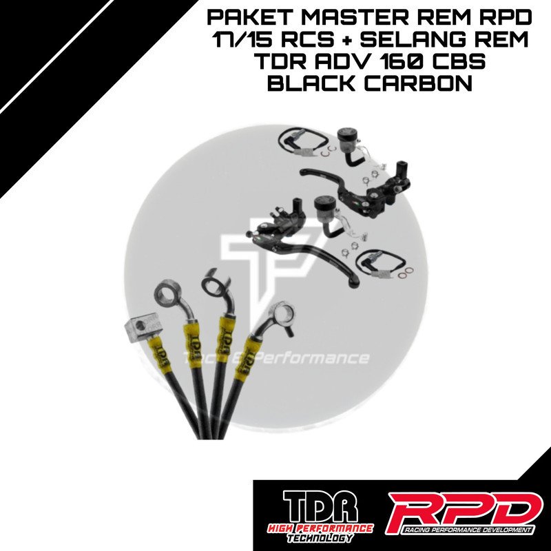 Jual Paket Master Rem RPD 17/15 + Selang Rem TDR ADV 160 CBS Black ...