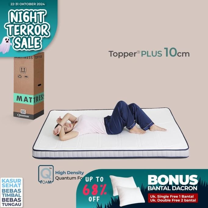 Jual Quantum Mattress Topper Plus 10cm Kasur Busa Springbed Spring
