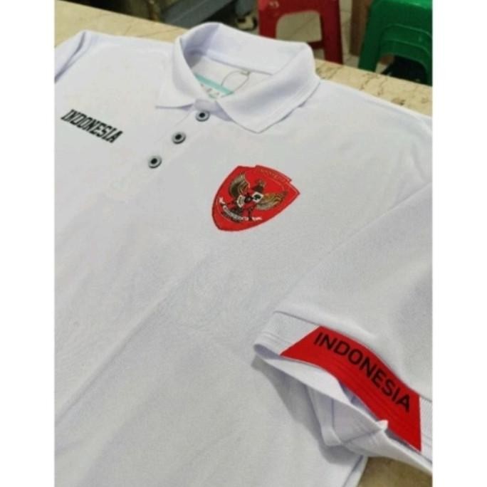 Jual KAOS T SHIRT POLO TIMNAS INDONESIA LOGO GARUDA TERBARU FULL SABLON | Shopee Indonesia