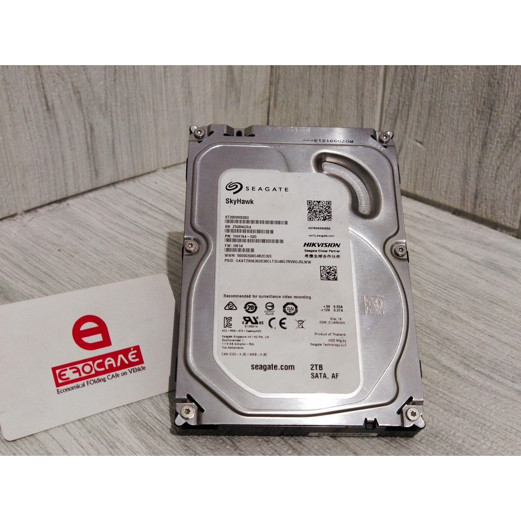 Jual HDD Desktop 3.5 Seagate SkyHawk 2TB aka 2000GB SATA 5900 rpm CCTV ...