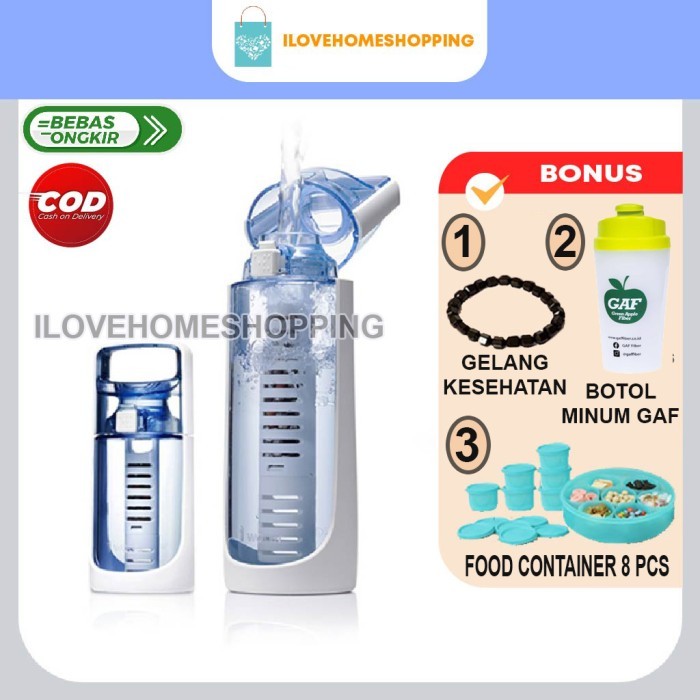 Jual Iwater botol minum air alkali hydrogen - i water 1 + 1 (free 380 ...