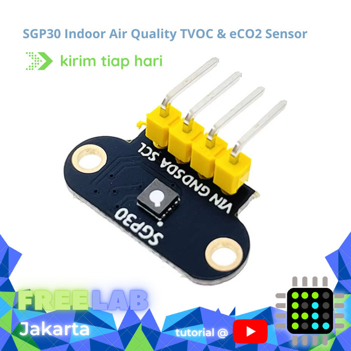 Jual SGP30 Indoor Air Quality TVOC and eCO2 Sensor Kualitas Udara Multi ...