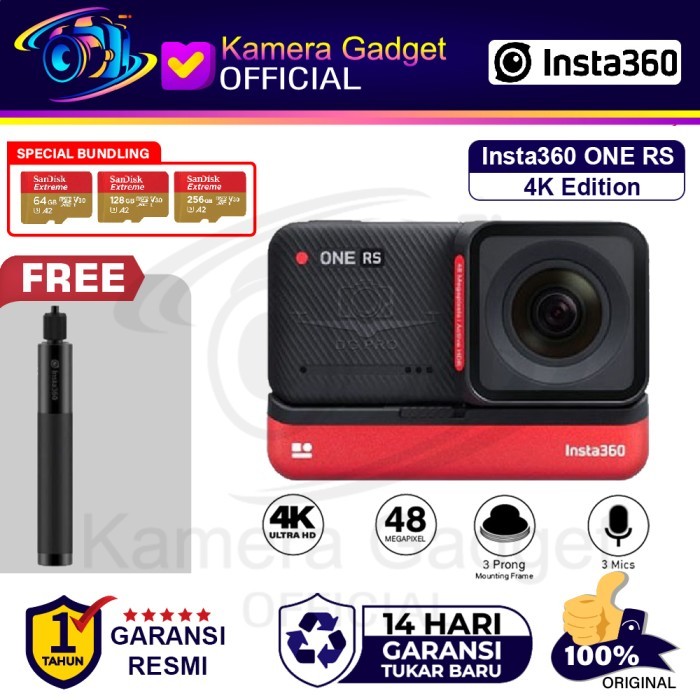 Jual Insta360 ONE RS 4K Edition Action Camera Resmi | Shopee Indonesia