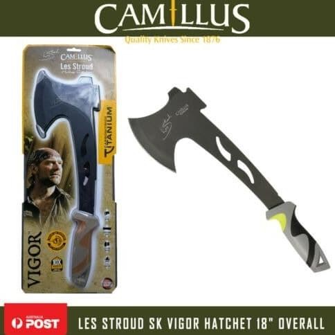 Jual Kapak Kampak Axe Camillus Les Stroud Hatchet Carbonitride Titanium ...