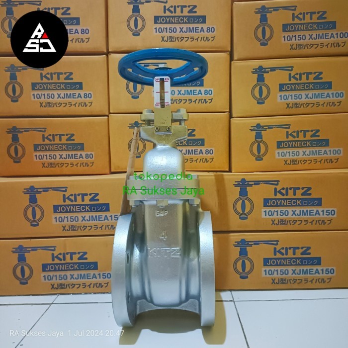 Jual 2 INCH GATE VALVE KITZ FCHI CAST IRON JIS 10K ORIGINAL 100% | Shopee Indonesia