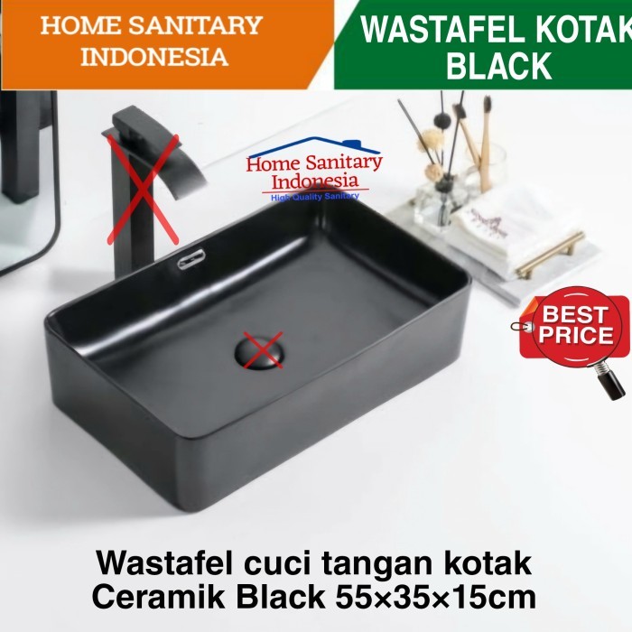 Jual WASTAFEL K536 BLACK WASTAFEL KOTAK HITAM DIATAS MEJA | Shopee Indonesia