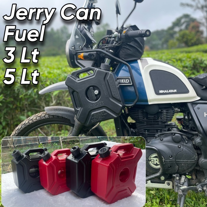 Jual jerigen 3 liter 5 liter motor touring adventure jerry can platic ...