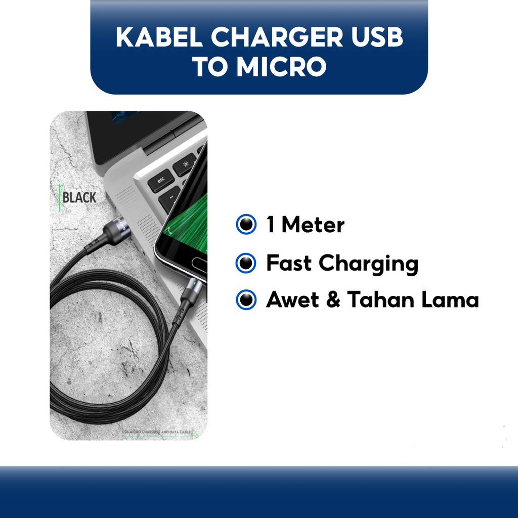 Jual U26 Kabel Data LED 2A Fast Charging Micro USB | Shopee Indonesia