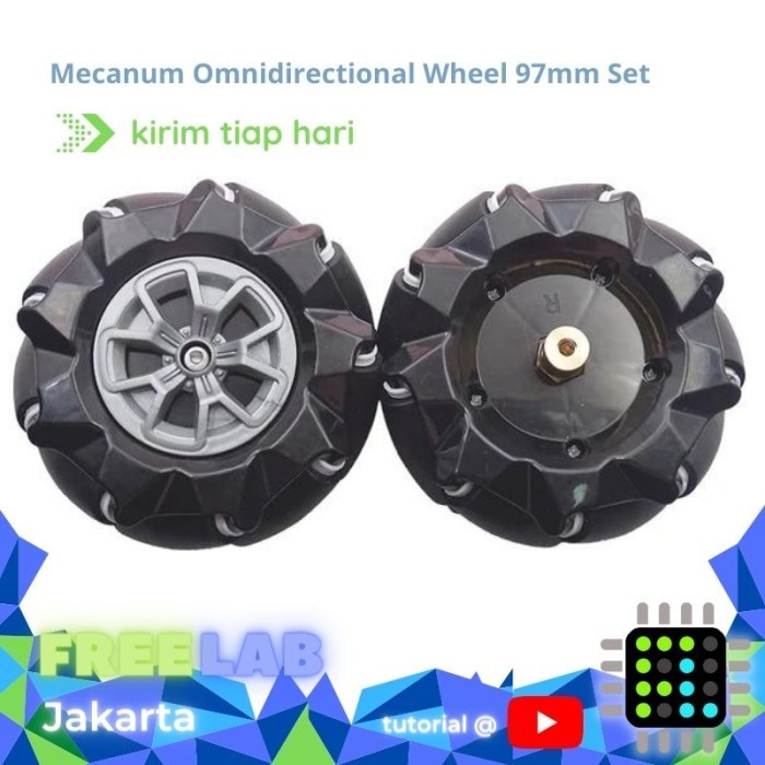 Jual Mecanum Wheel Roda Robot Omni-Directional Omni Wheel Smart Car ...