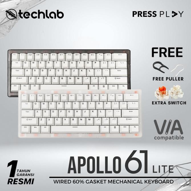 Jual TERMURAH - Press Play APOLLO61 / APOLLO 61 LITE 60% Mechanical ...