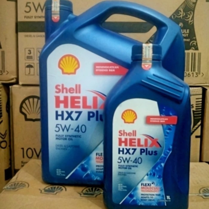 Jual Shell Helix Hx7 5W - 40 Paket 5L Original Scane Barcode Harga ...