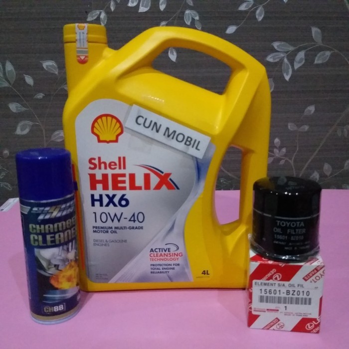 Jual Paket Oli Mesin Shell Hx6 10W-40 Avanza,Xenia,Rush,Terios,Luxio 3 ...