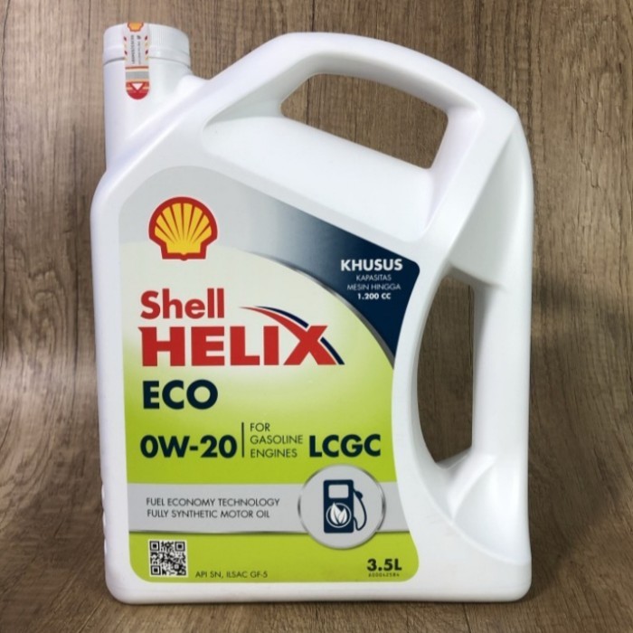 Jual Oli Shell Helix Eco 0W-20 (Lcgc) 3.5 Liter Api Sn Gf-5, Original ...