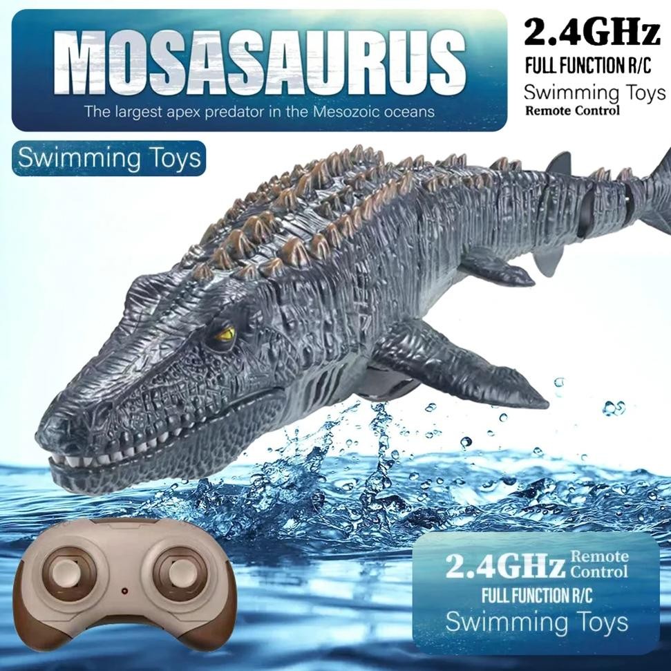 Jual REMOTE CONTROL DINOSAUR FOR KIDS MOSASAURUS DIVING TOYS RC BOAT ...