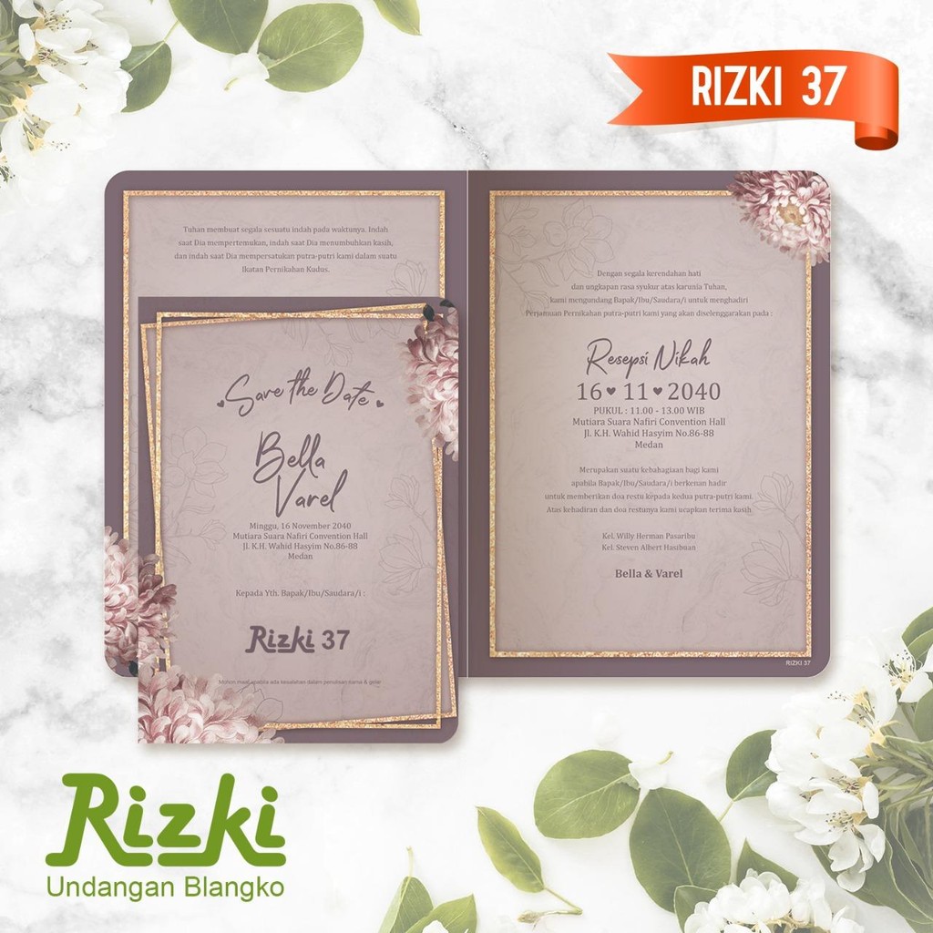 Jual Blangko Undangan merk RIZKI 37 FREE Katalog dan File Setting ...