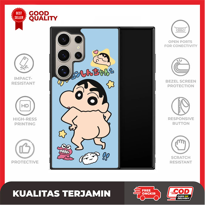Jual Case Casing Custom Samsung S24 S23 S22 S21 S20 FE Ultra Plus Shinchan Cute AE3791 Custom ...