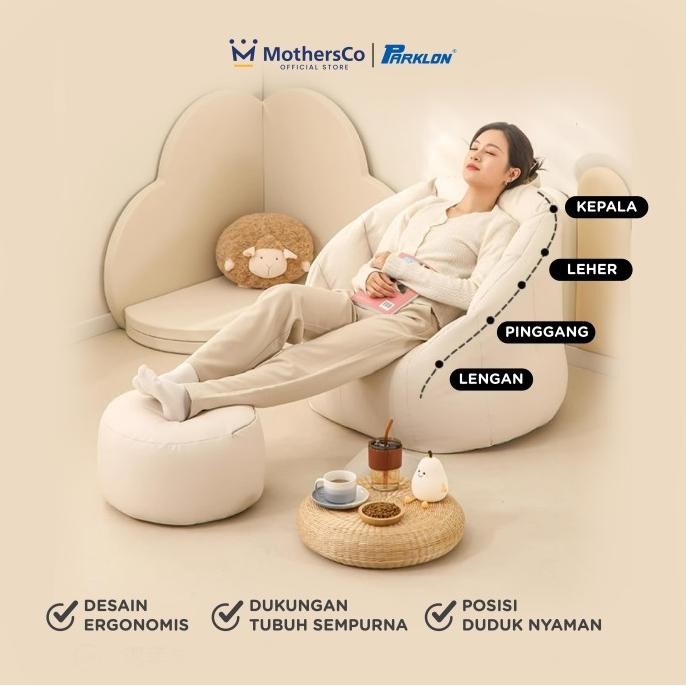 Jual Parklon Sofa Anak dengan Stool | Cocok untuk Anak dan Orang Dewasa ...
