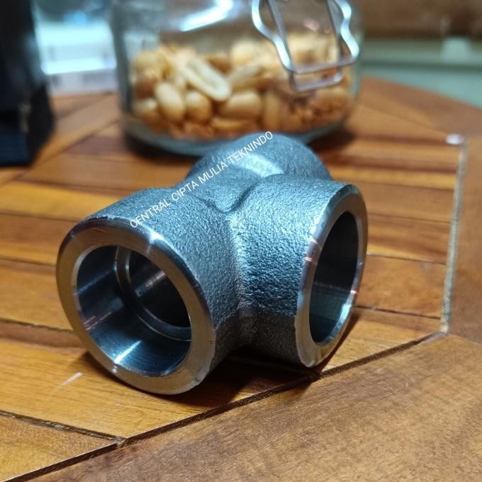 Jual TEE BESI 1" INCH COUPLING CARBON STEEL CLASS 3000 SOCKET WELD ...