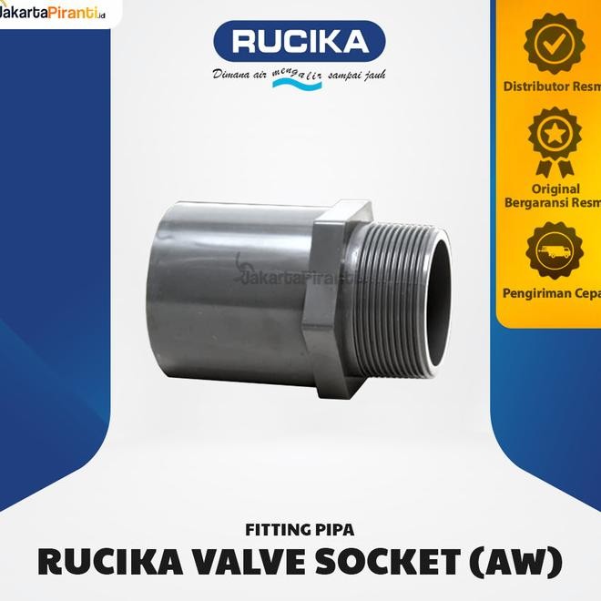 Jual Valve Socket Aw Rucika Sock Drat Luar 1/2 Inch - Sdl | Shopee ...