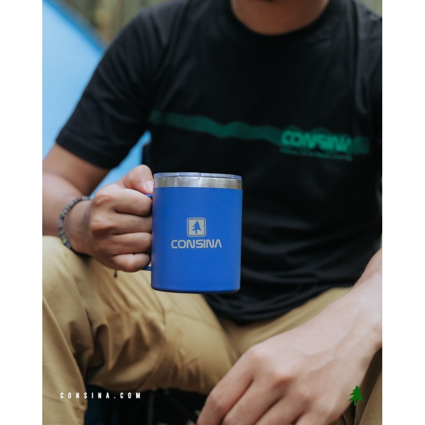Jual PRODUK TERBATAS Consina Stainless Mug 340ML Gelas Outdoor Camping ...