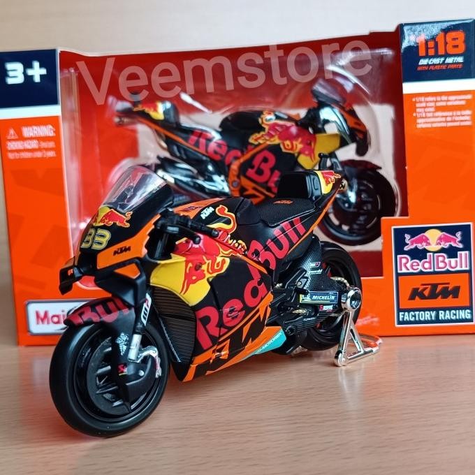 Jual Die Cast 1:18 KTM RC16 2021 Brad Binder 33 [Maisto] Redbull MotoGP ...