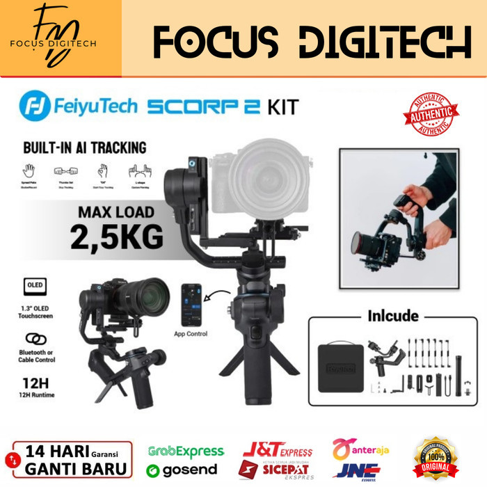 Jual Feiyu SCORP 2 KIT Mirrorless Camera Stabilizer with AI Tracker | Shopee Indonesia
