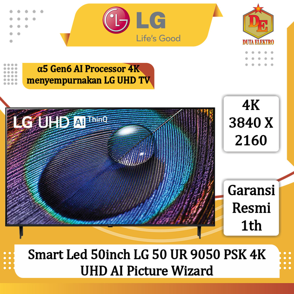 Jual Smart Led 50inch LG 50 UR 9050 PSK 4K UHD AI Picture Wizard | Shopee Indonesia