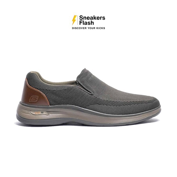 Jual SKECHERS Usa Arch Fit Darlo Braymer Olive Sepatu Casual Pria ...