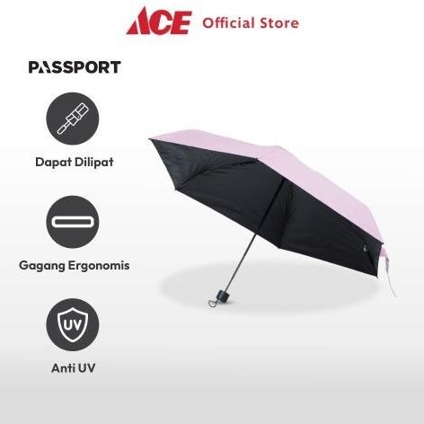 Jual ACE PASSPORT 89 CM PAYUNG LIPAT UV RANDOM FOLDING UMBRELLA UMBRELLA ALAT PENEDUH PAYUNG ...