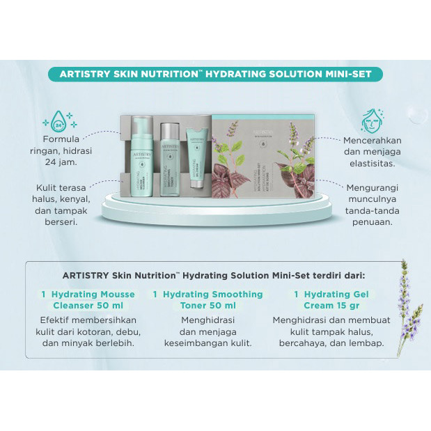 Jual Artistry Skin Nutrition Hydrating Solution Mini Set Original ready ...