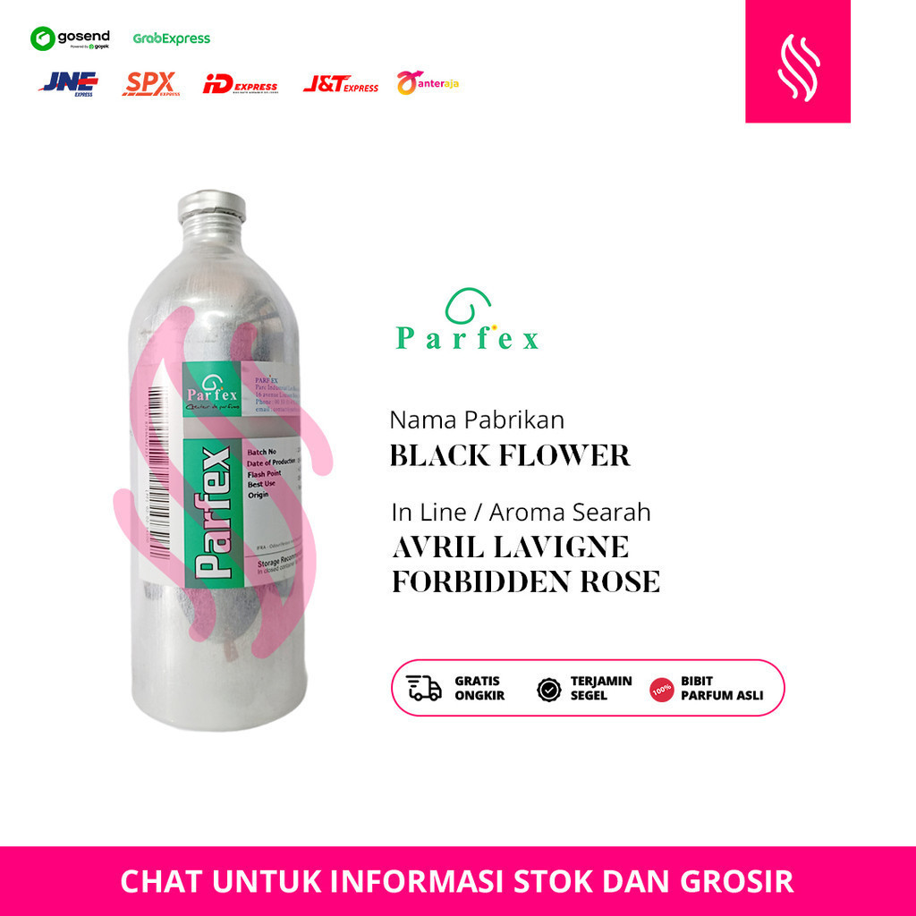 Jual JUAL BIBIT PARFUM ASLI - PARFEX - BLACK FLOWER - SEGEL - 1KG ...