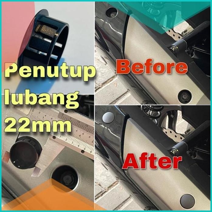 Jual penutup lubang lobang universal diameter 22mm hole plug 22 hitam ...