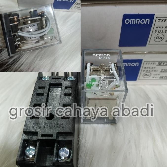 Jual RELAY TYPE MY2/MY2N 12VDC 8KAKI ORIGINAL SATU SET SOCKET/RELAY ...