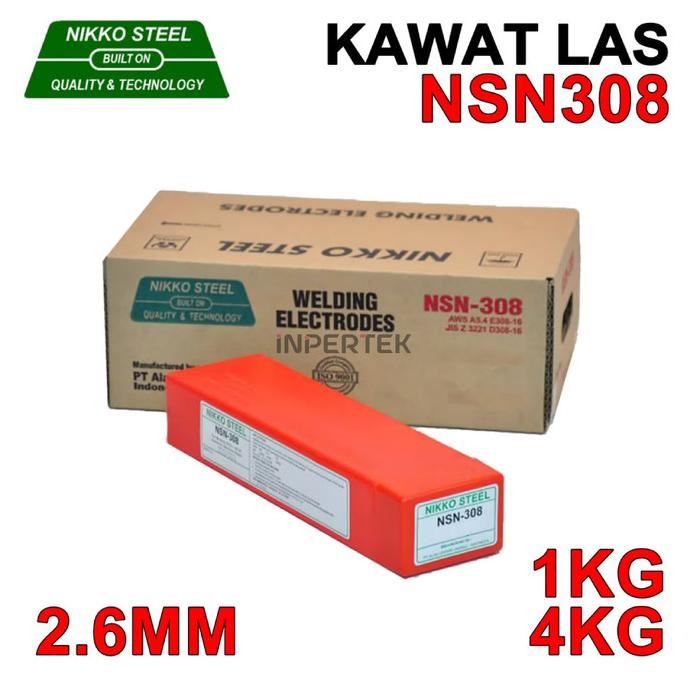 Jual Kawat Las NSN308 2.6mm NIKKO STEEL Elektroda NSN 308 2.6 mm Welding Listrik 2.6 X 350 ...