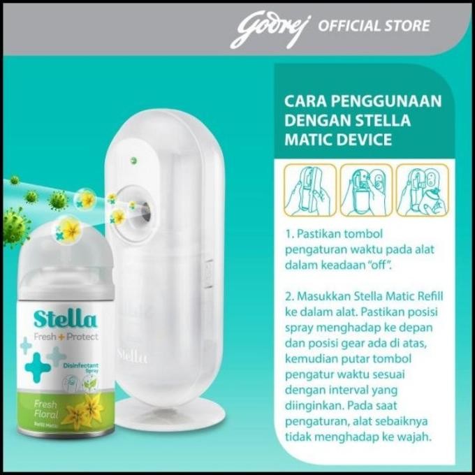 Jual Stella Matic alat + refil 225 ML pengharum ruangan otomatis DS99 ...