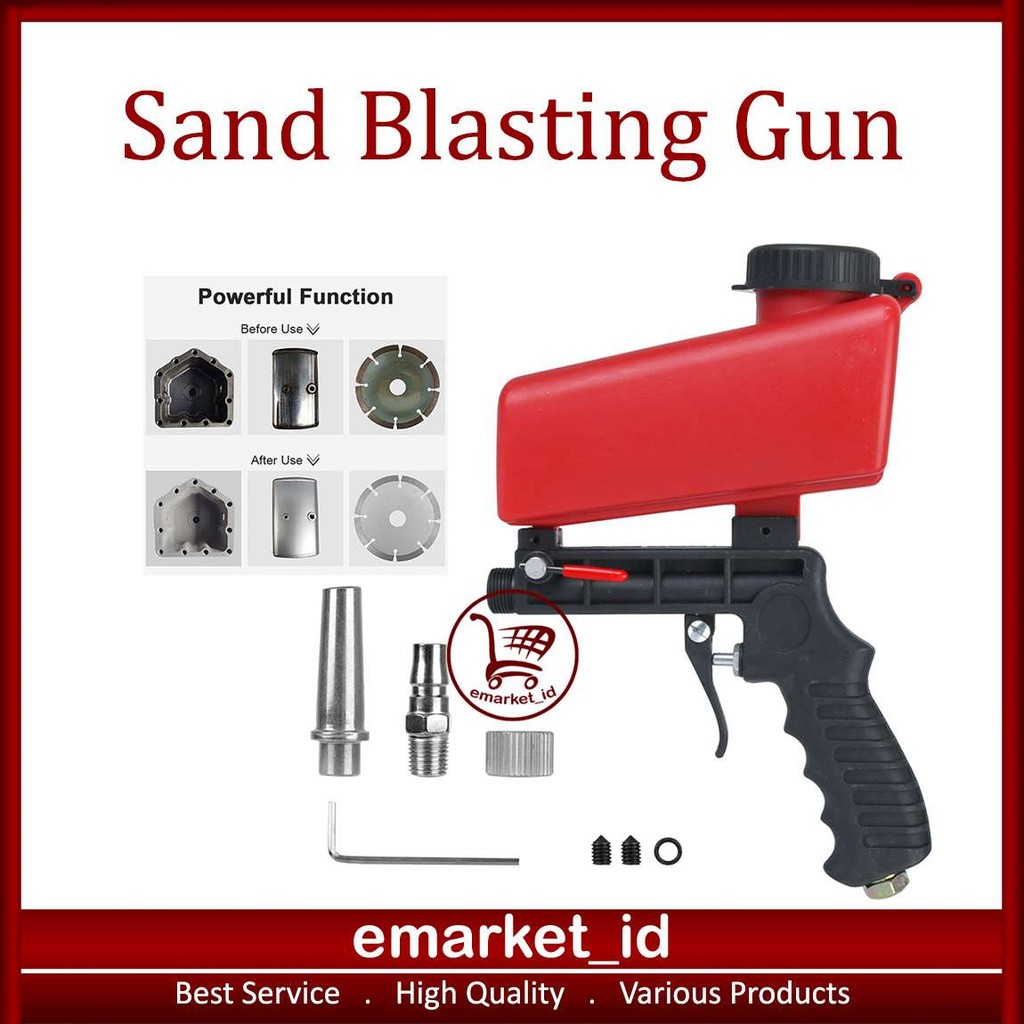 Jual EM Sand Blasting Gun AI24 / Sandblasting Gravity Feed Sprayer ...