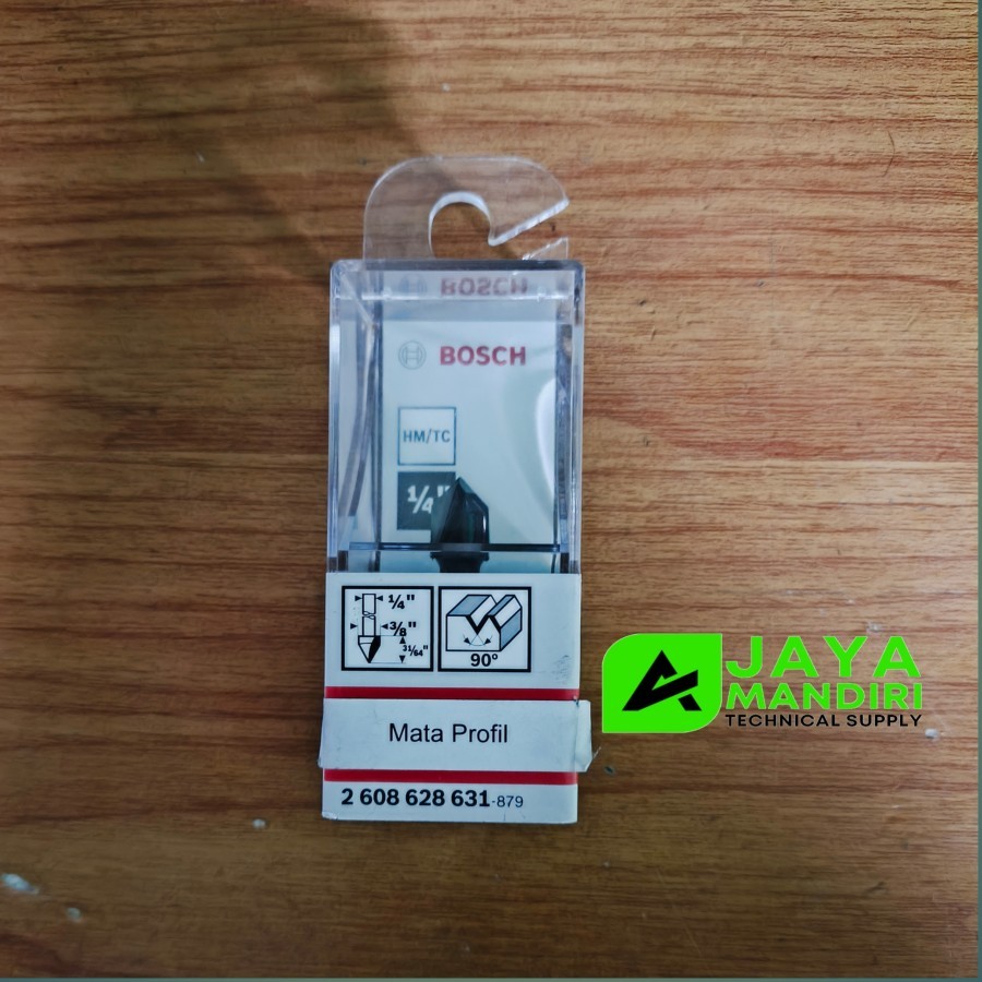 Jual BOSCH Mata Profil tekuk ACP Router bit V Groove | Shopee Indonesia