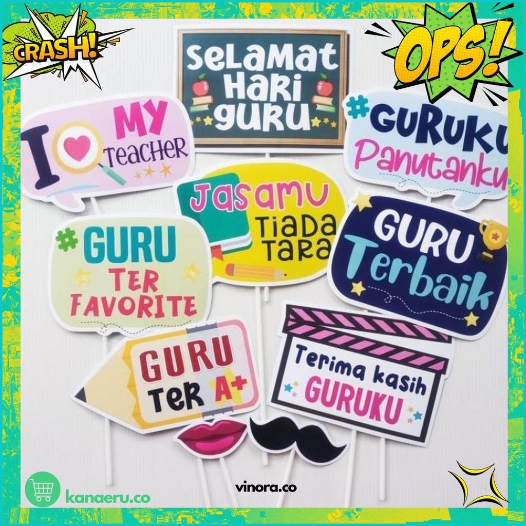 Jual Selamat Hari Guru Teachers Day Props Photobooth Aksesoris Foto ...