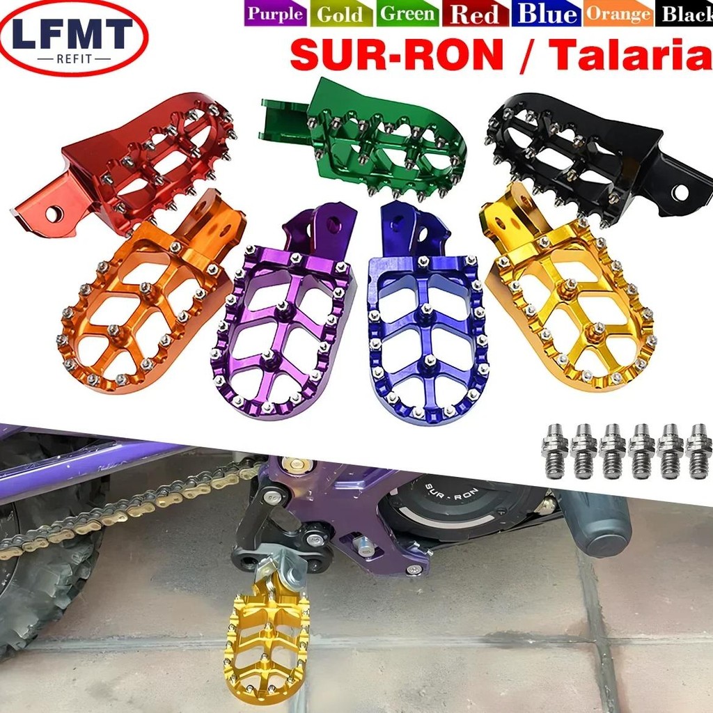Jual motorcycle cnc footpegs foot pegs rests pedals for sur-ron surron ...