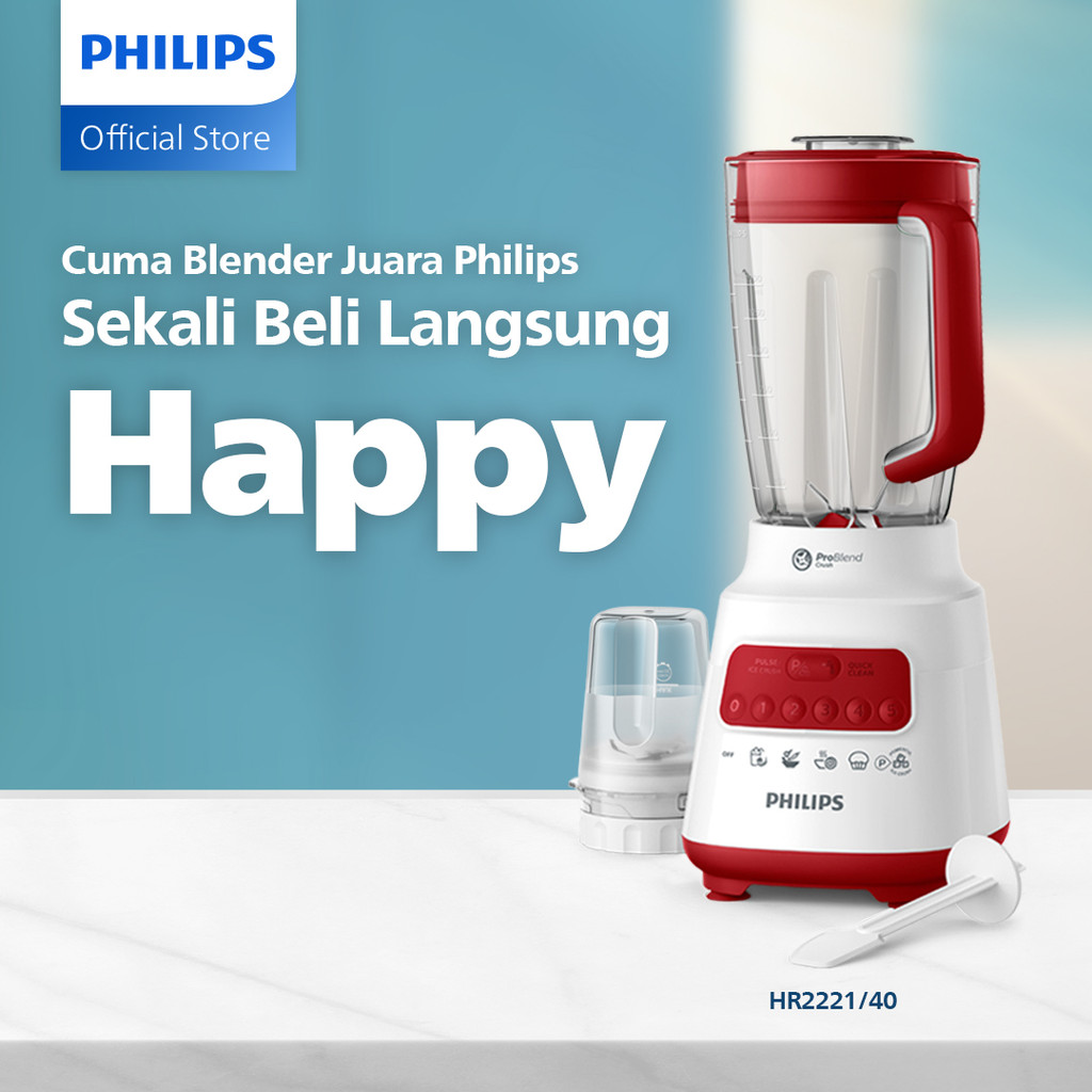 Jual Blender Philips Plastik 2 liter - 5000 Series HR2221/40 - Blender ...