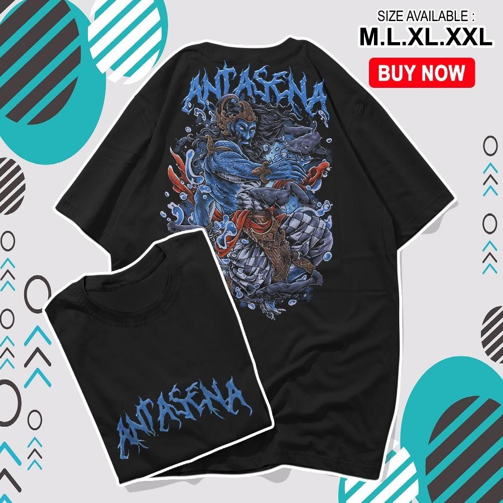 Jual [ Legend Of Java Avatar Series ] T-Shirt Antasena Hitam Kaos Katun ...