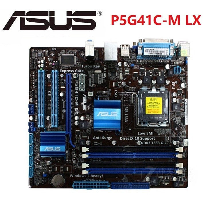 Jual Cocok untuk ASUS P5G41C-M LX P5G41T-M LX V2 DDR3 LGA 775 USB2.0 Papan VGA 8GB Motherboard ...