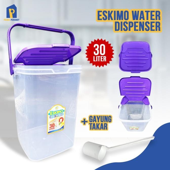 Jual Water Dispenser 30 Liter Tempat Juice/Buah/Air + Gayung | Shopee ...
