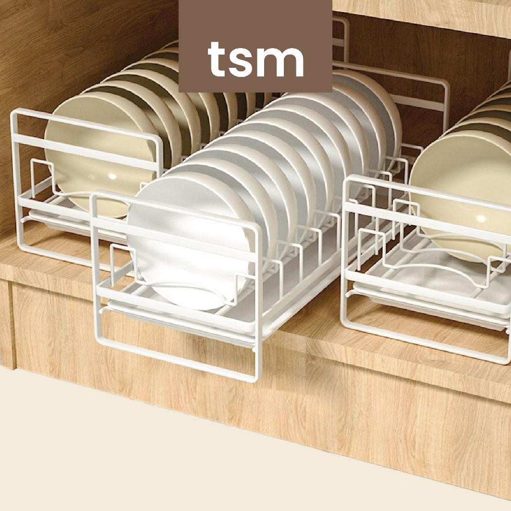 Jual TSM Rak Piring nimalis Stainless Putih Aesthetic | Rak Piring ...