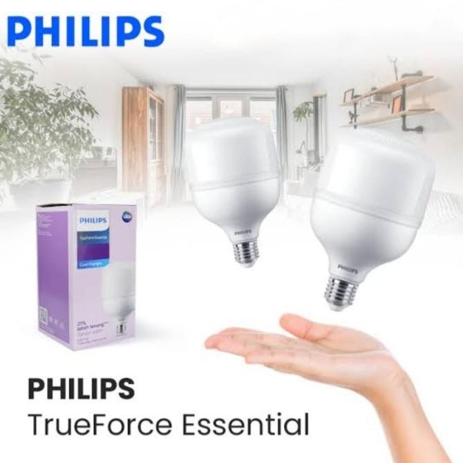 Jual NEW Philips Tforce Trueforce Essential 20w/25w/35w/45w Putih E27 | Shopee Indonesia