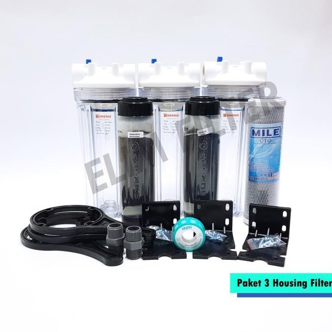Jual Paket Filter Air Sumur Zat Besi Tinggi 3 Housing Eugen Clear 10 ...