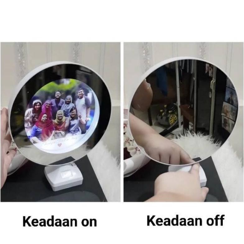 Jual HGT SEHARI JADI Cermin mirror kaca magic ajaib frame foto lampu ...