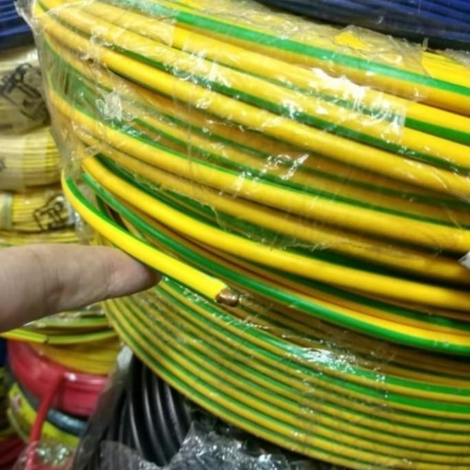 Jual kabel NYA 1x10mm kuning hijau kabel grounding (per 1 meter/meteran ...